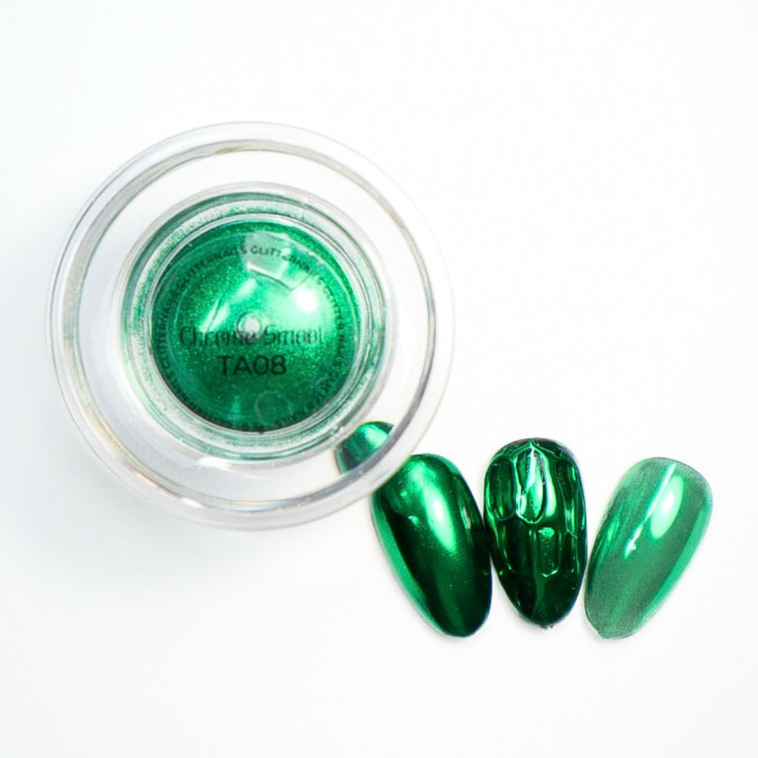 Chrome Verde Navidad TA08 – Glitter Nails Distributor